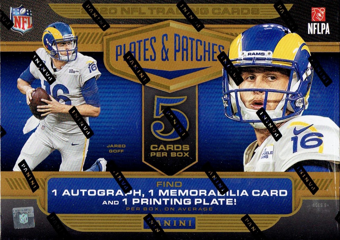 NFL 2020 PANINI PLATES & PATCHES【製品情報】 | Trading Card Journal