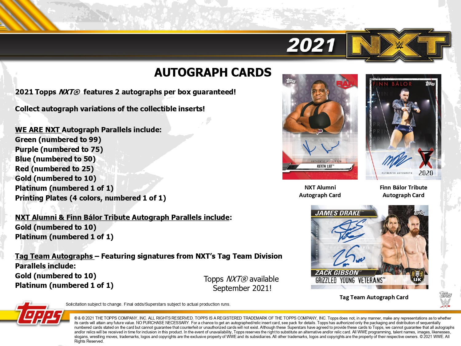 2021 TOPPS WWE NXT【製品情報】 | Trading Card Journal