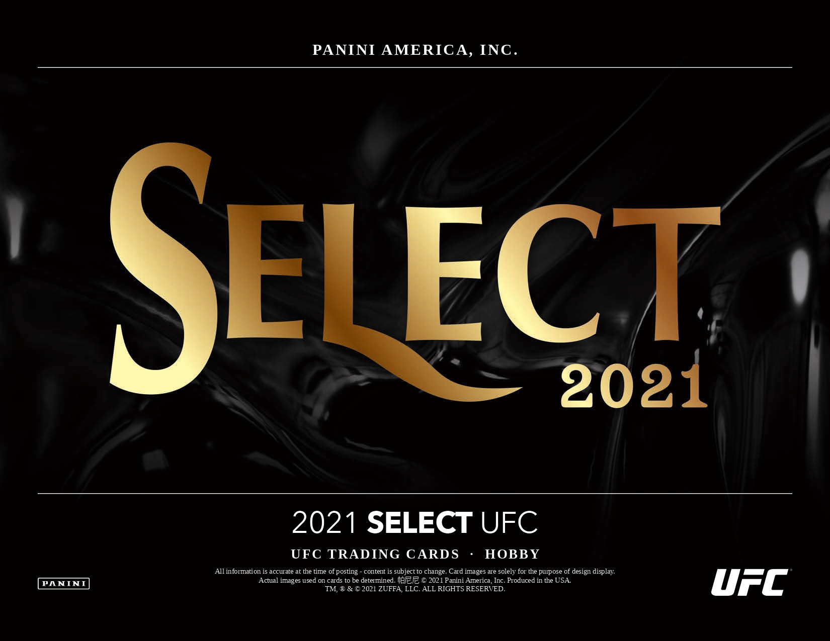 👊 2021 PANINI UFC SELECT【製品情報】 | Trading Card Journal