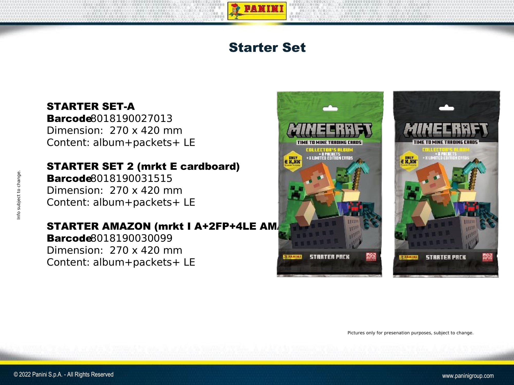 PANINI MINECRAFT SERIES 2 TRADING CARDS Starter Pack【製品情報】 | Trading ...