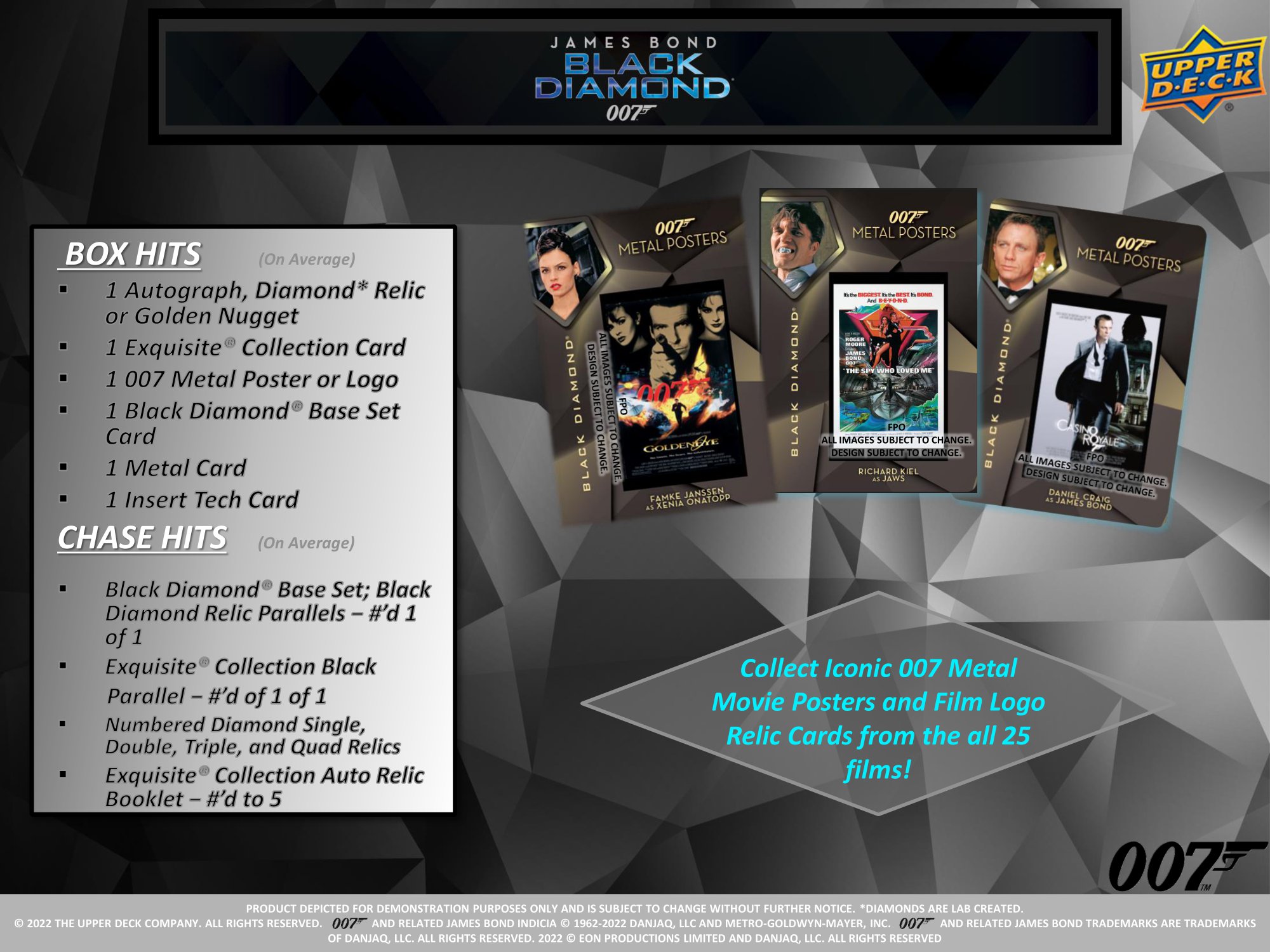 007 UPPER DECK BLACK DIAMOND JAMES BOND HOBBY【製品情報】 | Trading Card Journal