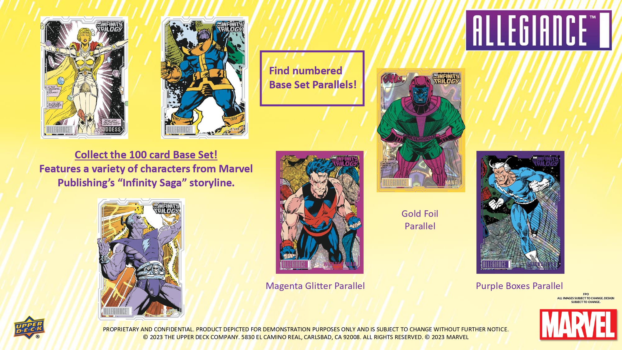 2023 UPPER DECK MARVEL ALLEGIANCE INFINITY TRILOGY HOBBY【製品情報 ...