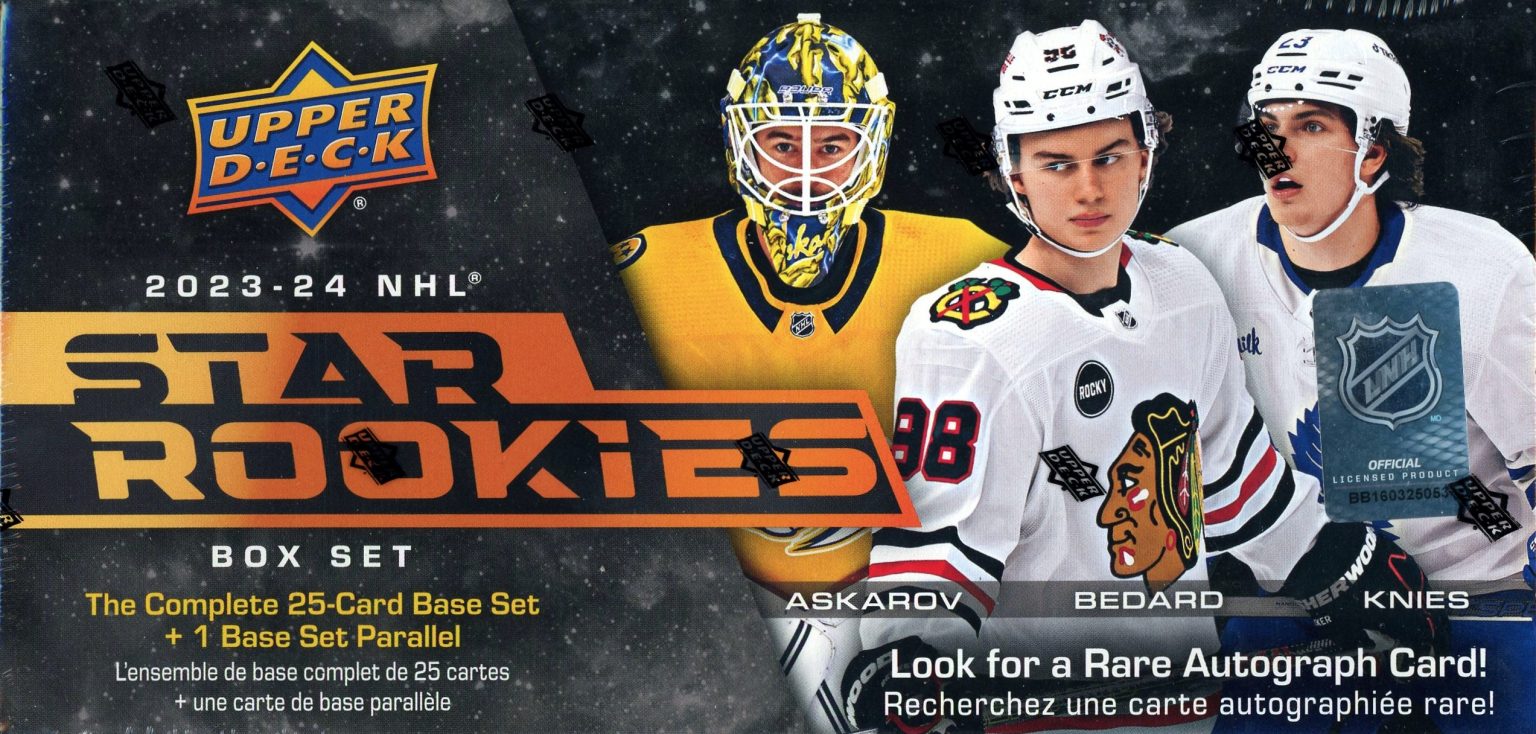 NHL 2023-24 UPPER DECK STAR ROOKIES BOX SET【製品情報】 | Trading Card Journal