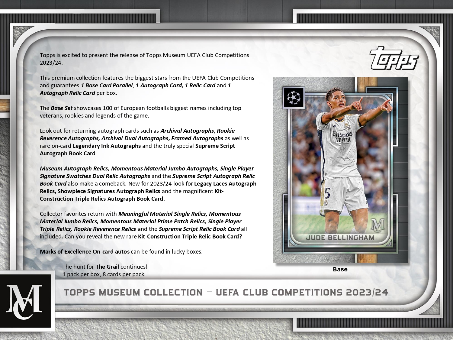 2023/24 TOPPS UEFA CLUB COMPETITIONS MUSEUM COLLECTION HOBBY | Trading ...