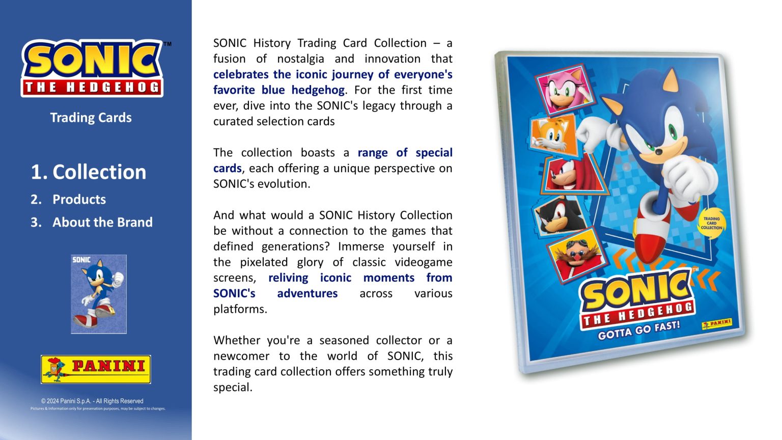 2024 PANINI SONIC THE HEDGEHOG TRADING CARDS BOOSTER【製品情報】 | Trading ...