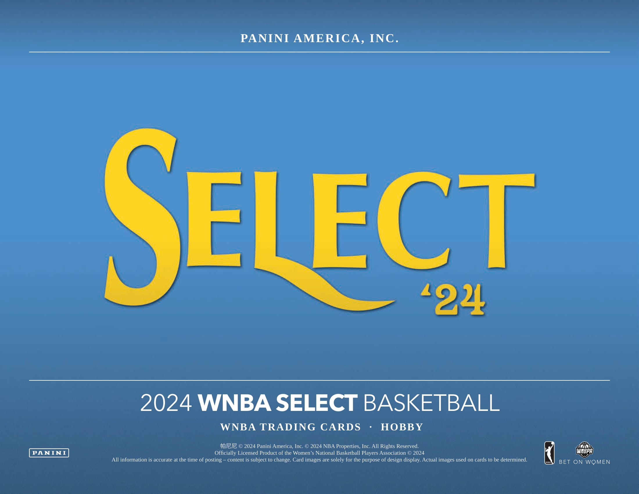 2024 PANINI SELECT WNBA HOBBY | Trading Card Journal