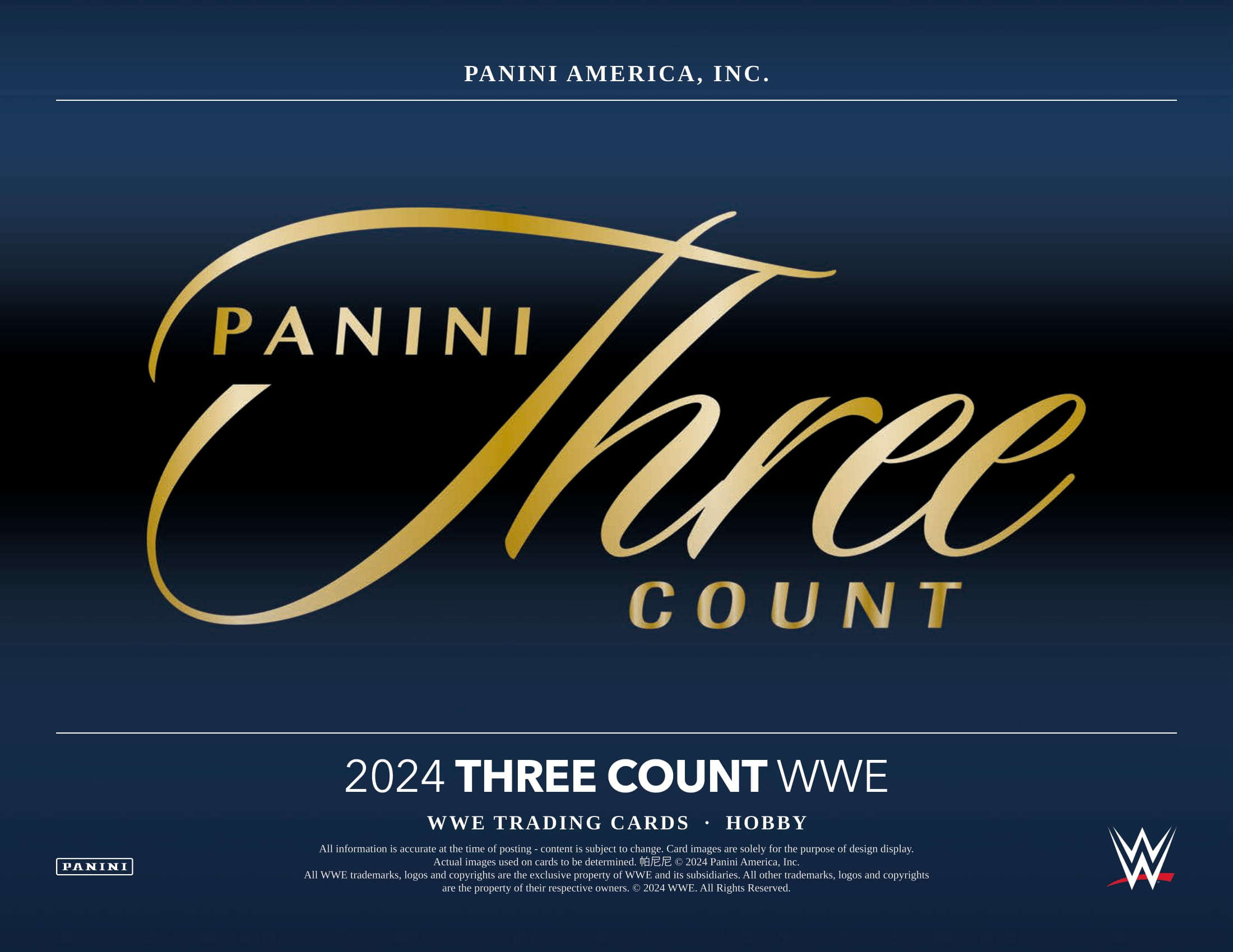 2024 PANINI THREE COUNT WWE HOBBY | Trading Card Journal