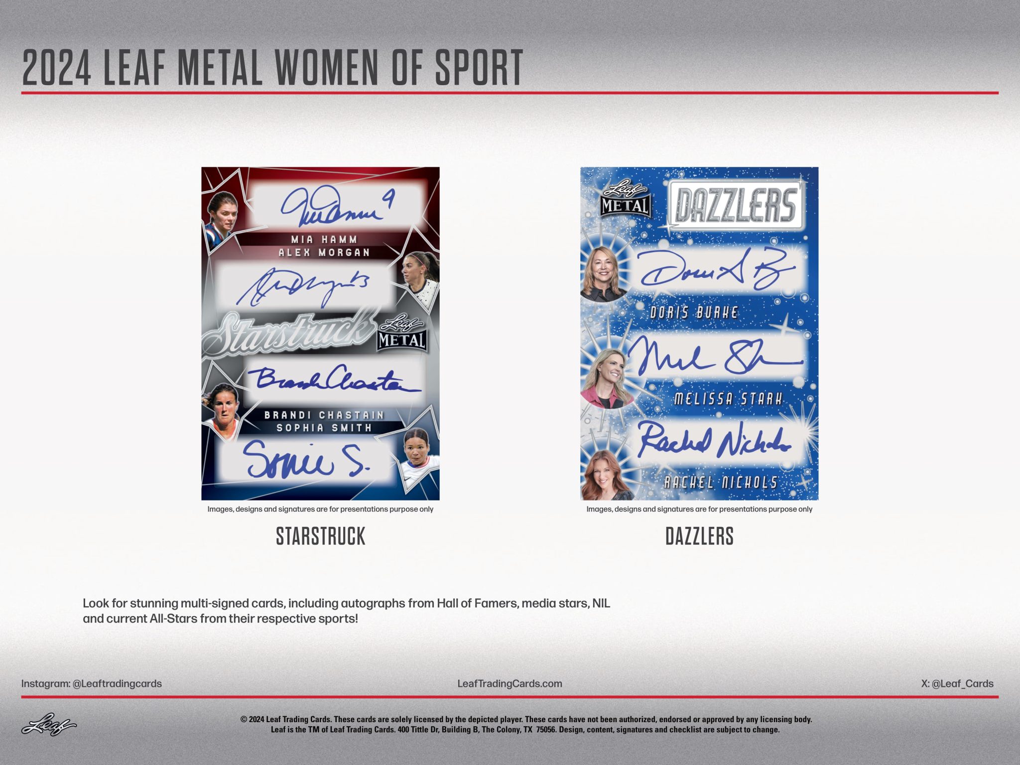 2024 LEAF METAL WOMEN OF SPORT【製品情報】 | Trading Card Journal