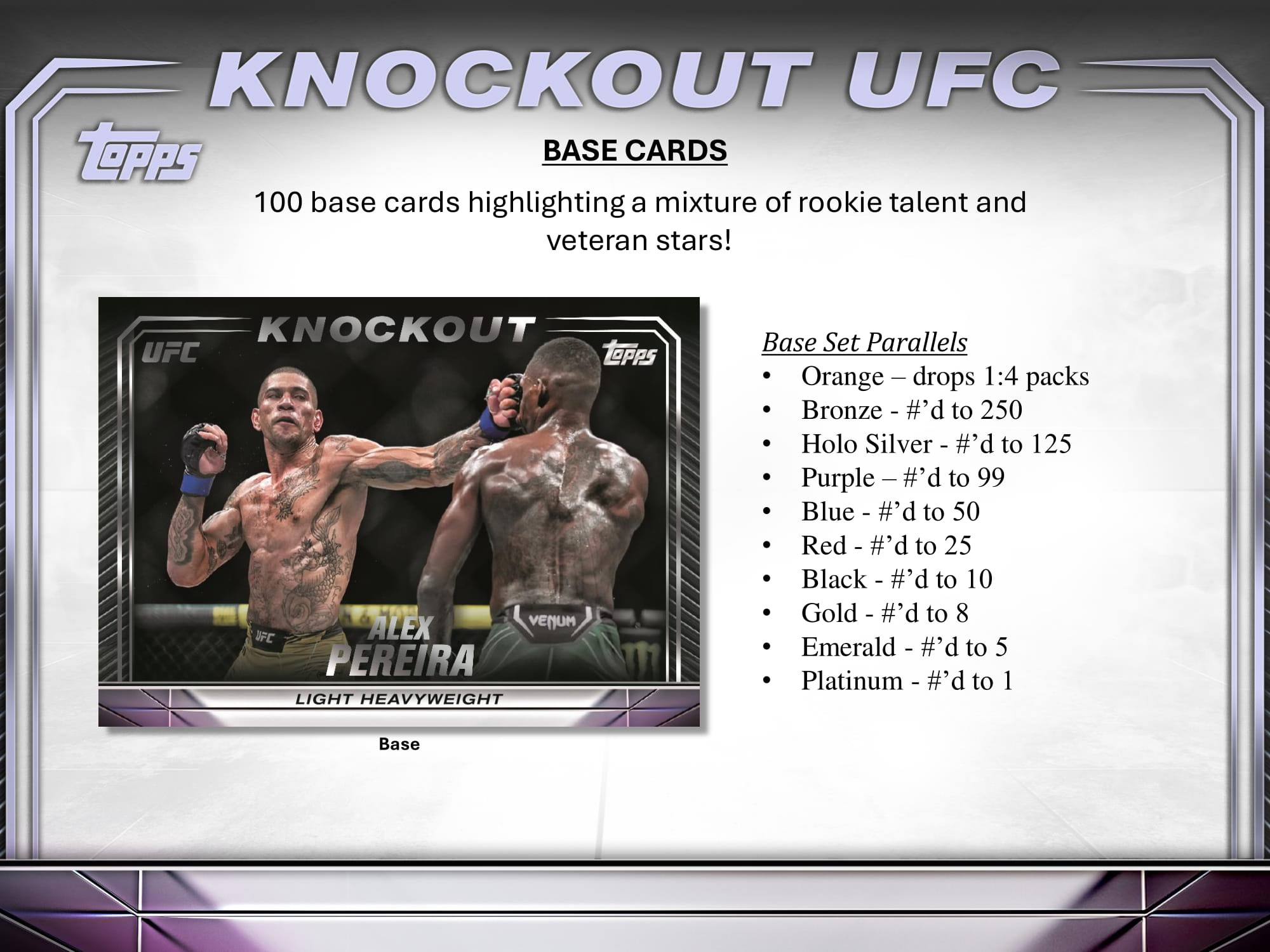 2024 TOPPS UFC KNOCKOUT HOBBY【製品情報】 | Trading Card Journal