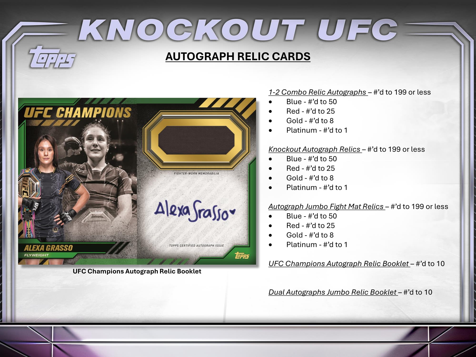 2024 TOPPS UFC KNOCKOUT HOBBY【製品情報】 | Trading Card Journal