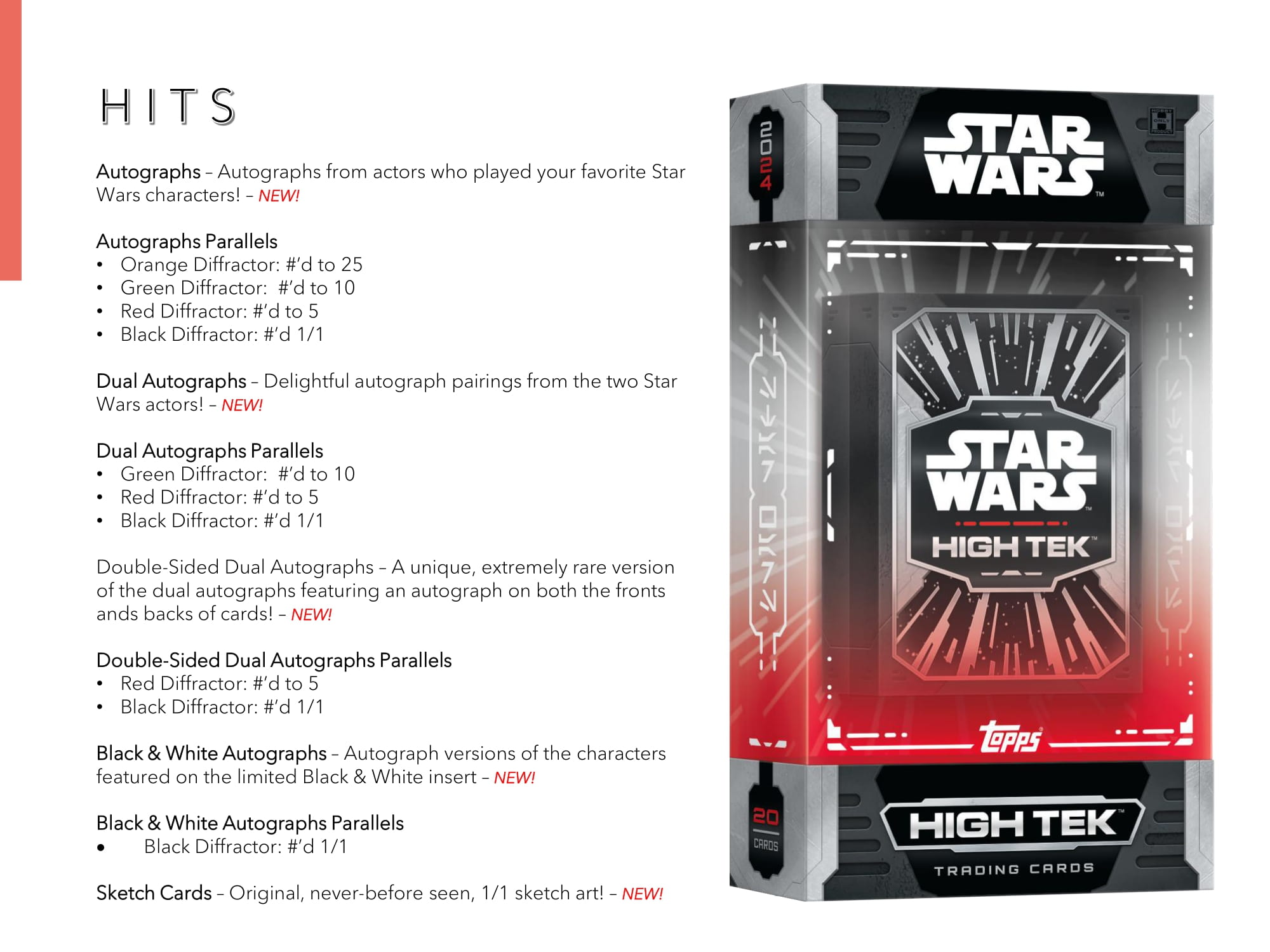 2024 TOPPS STAR WARS HIGH-TEK HOBBY【製品情報】 | Trading Card Journal
