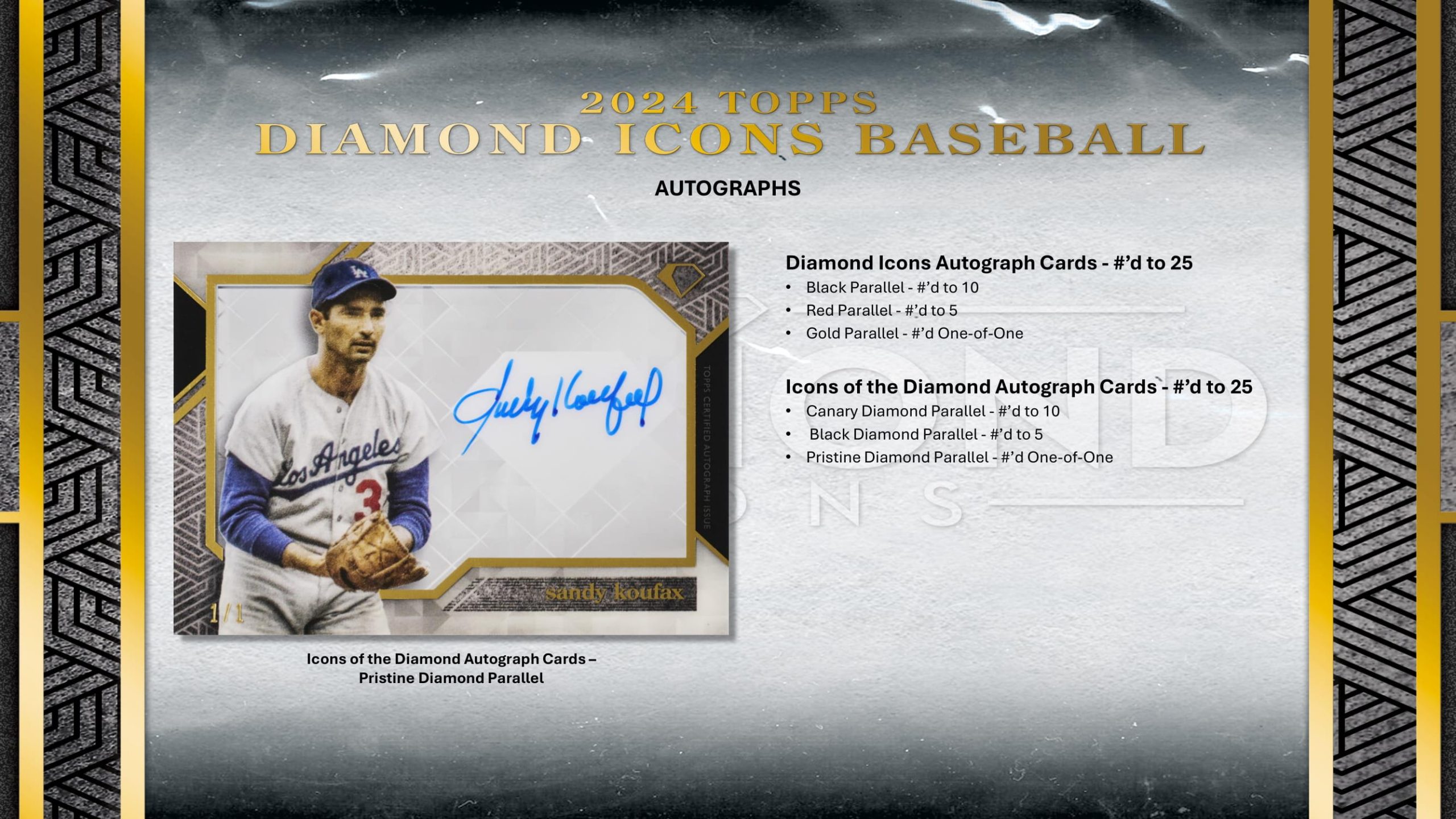 MLB-DIAMOND ICONS 2024 Hobby-05 | Trading Card Journal