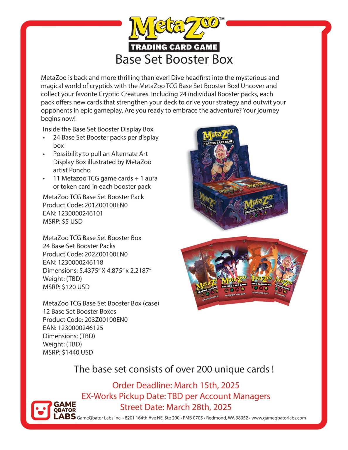2025 GameQbator MetaZoo BASE SET BOOSTER BOX【製品情報】 | Trading Card Journal