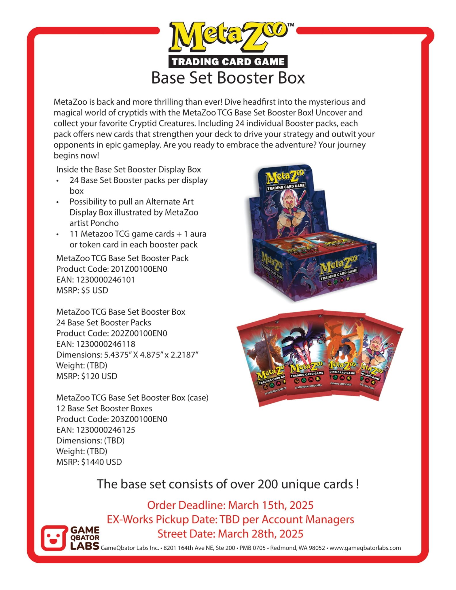 2025 GameQbator MetaZoo BASE SET BOOSTER BOX【製品情報】 | Trading Card Journal
