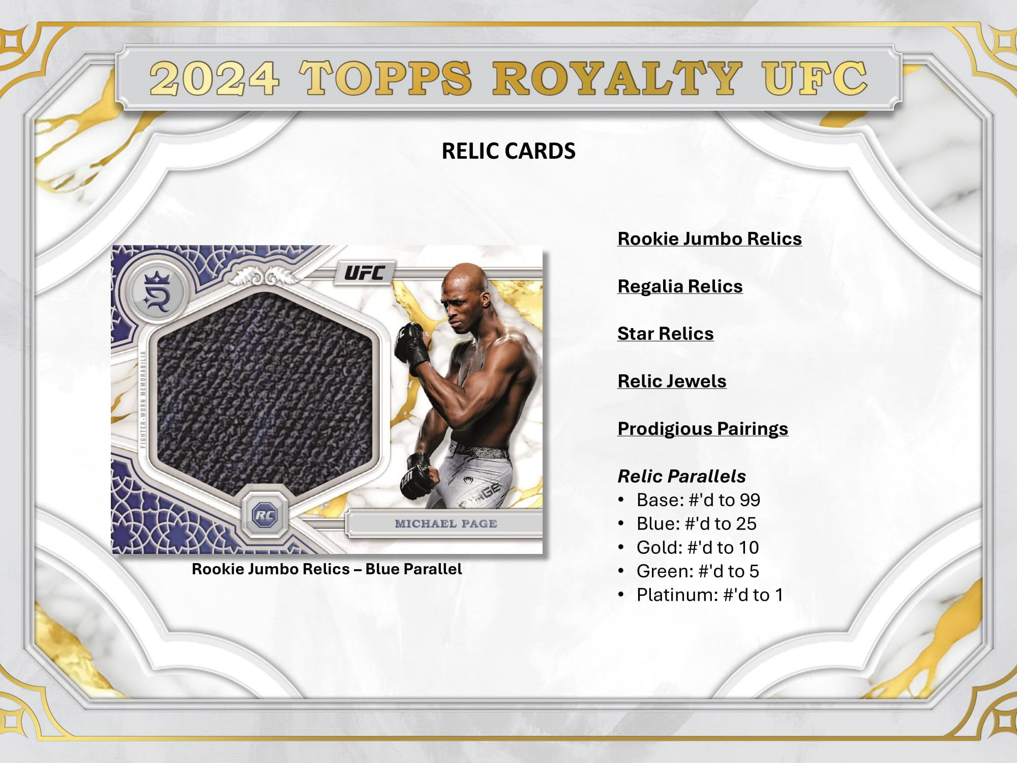 2024 TOPPS ROYALTY UFC HOBBY【製品情報】 | Trading Card Journal