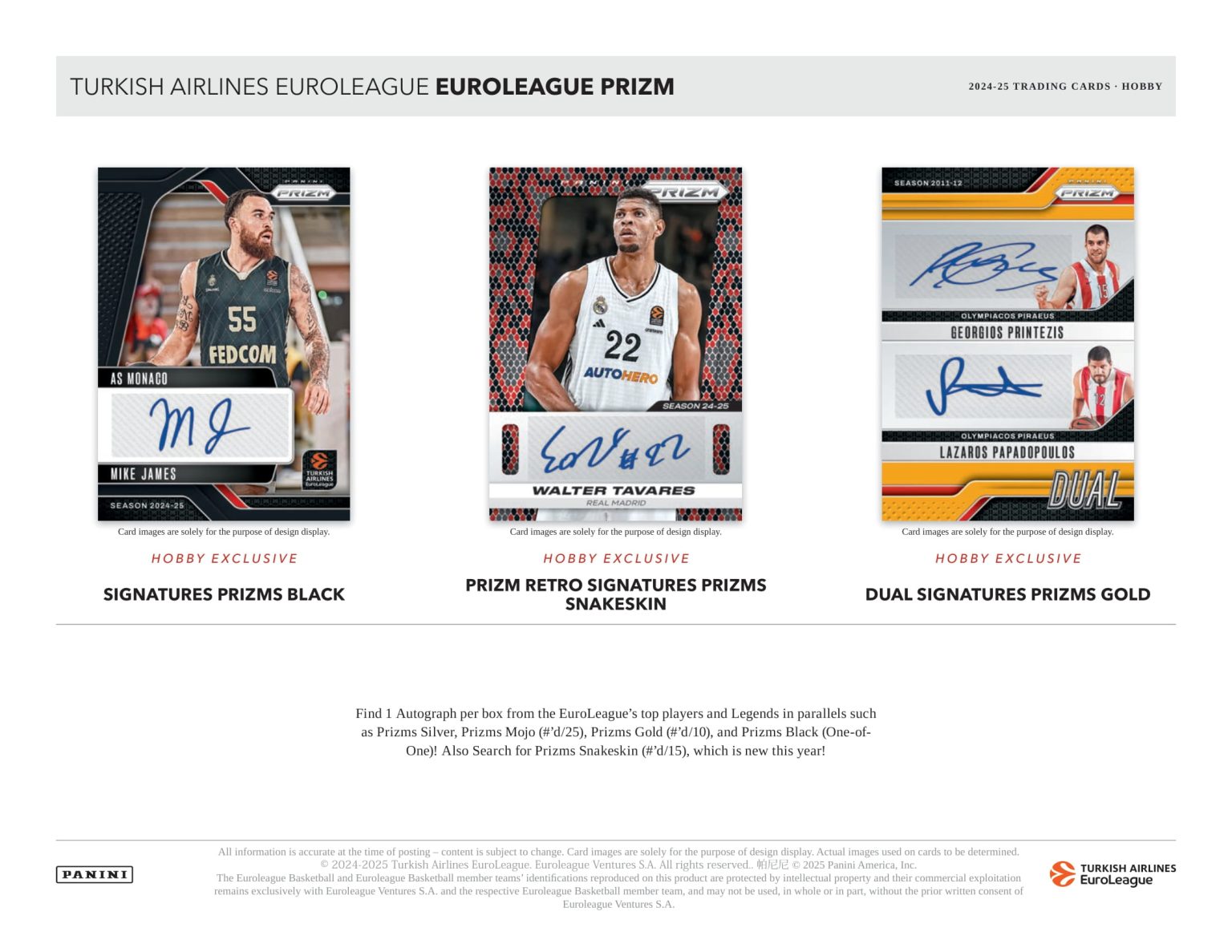 🏀 2024-25 PANINI PRIZM EUROLEAGUE BASKETBALL HOBBY【製品情報】 | Trading Card Journal