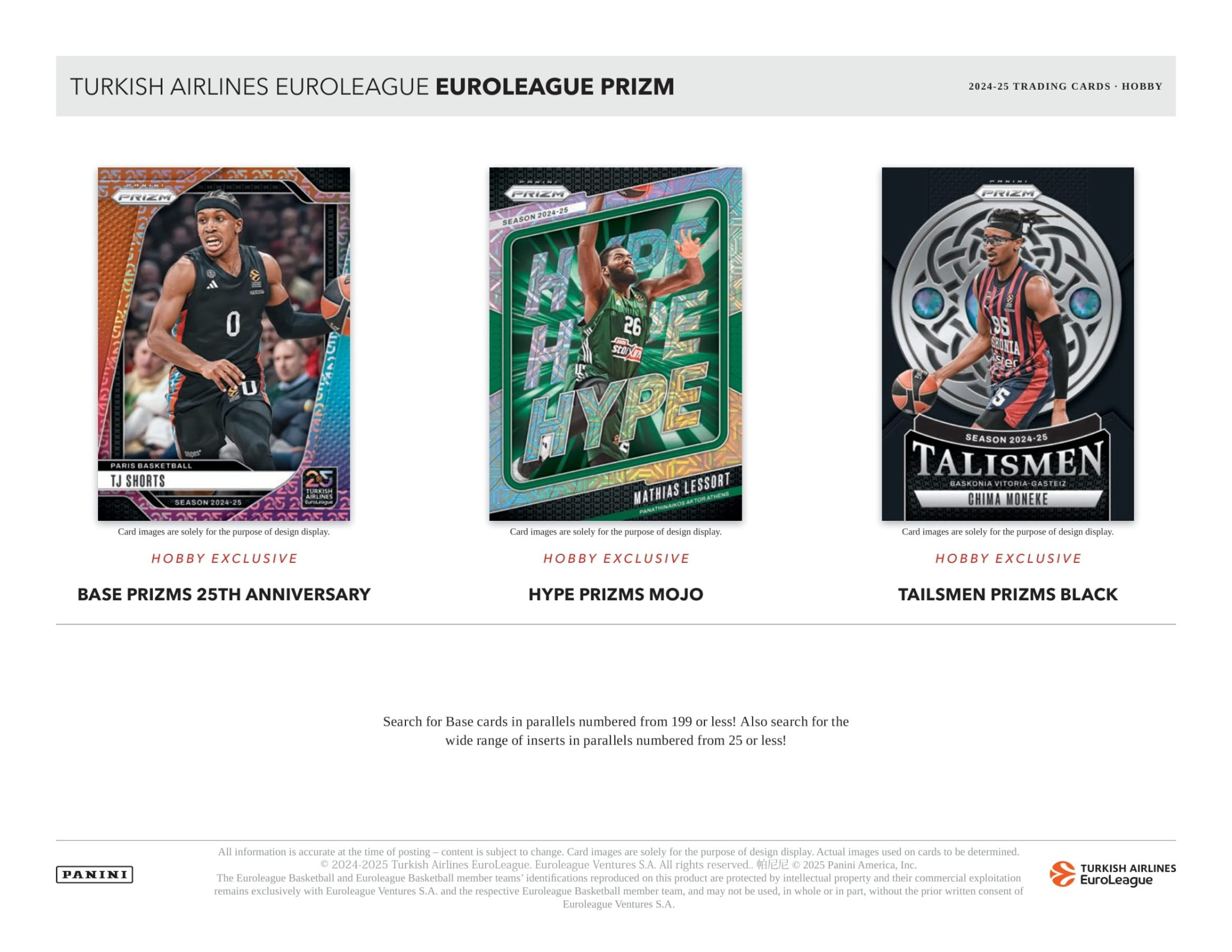 🏀 2024-25 PANINI PRIZM EUROLEAGUE BASKETBALL HOBBY【製品情報】 | Trading Card Journal