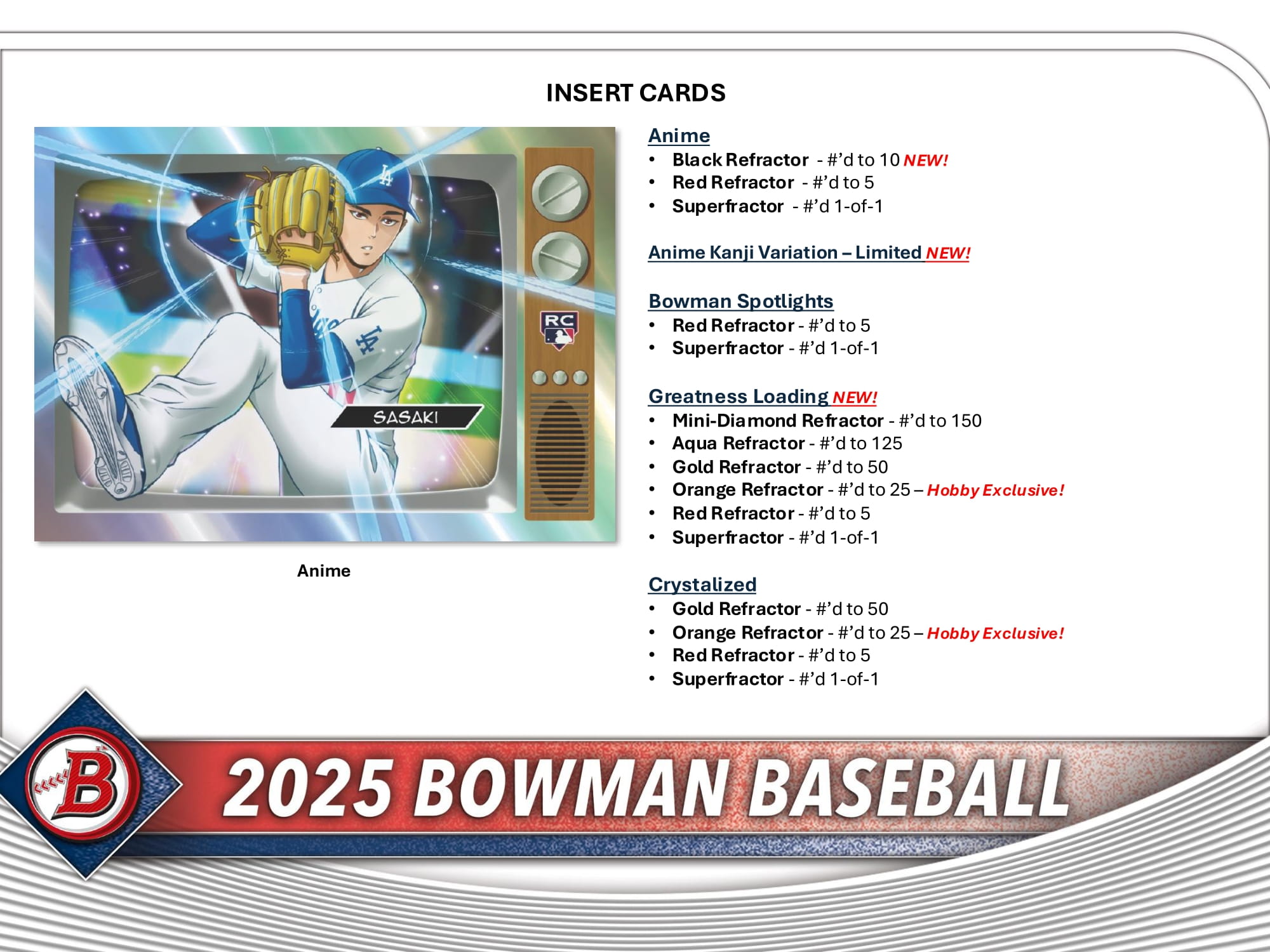 【製品情報】⚾ 2025 TOPPS BOWMAN BASEBALL HOBBY | Trading Card Journal