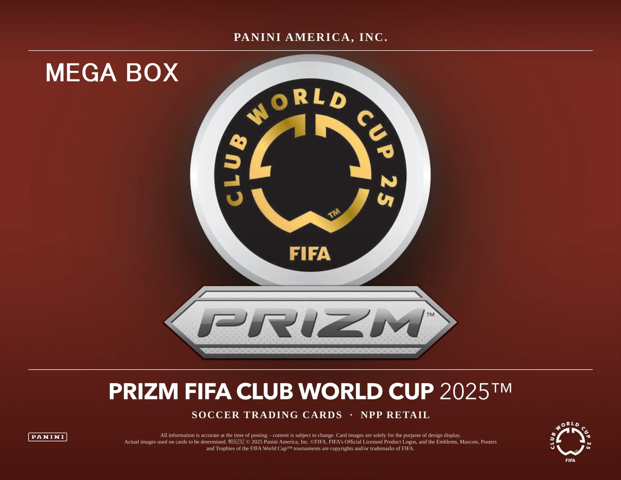 【製品情報】2025 PANINI PRIZM FIFA CLUB WORLD CUP SOCCER MEGA BOX