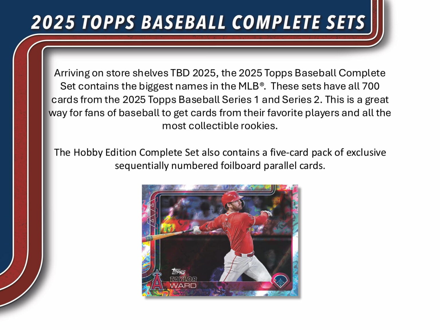 【製品情報】MLB 2025 TOPPS BASEBALL COMPLETE SETS HOBBY