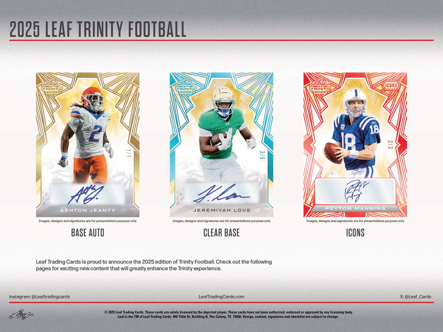 【製品情報】2025 LEAF TRINITY FOOTBALL JUMBO