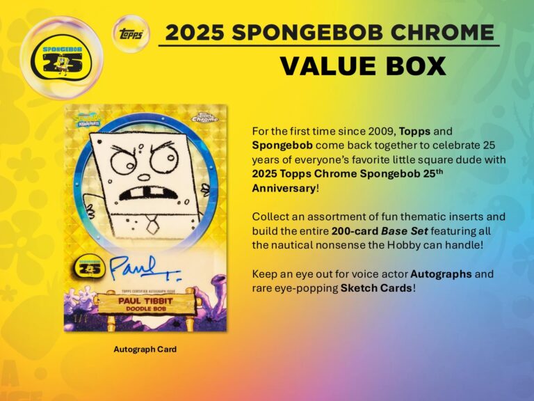 SBS-SPONGEBOB CHROME 2025 Value Box SE (USE FINAL)-2VB | Trading Card ...