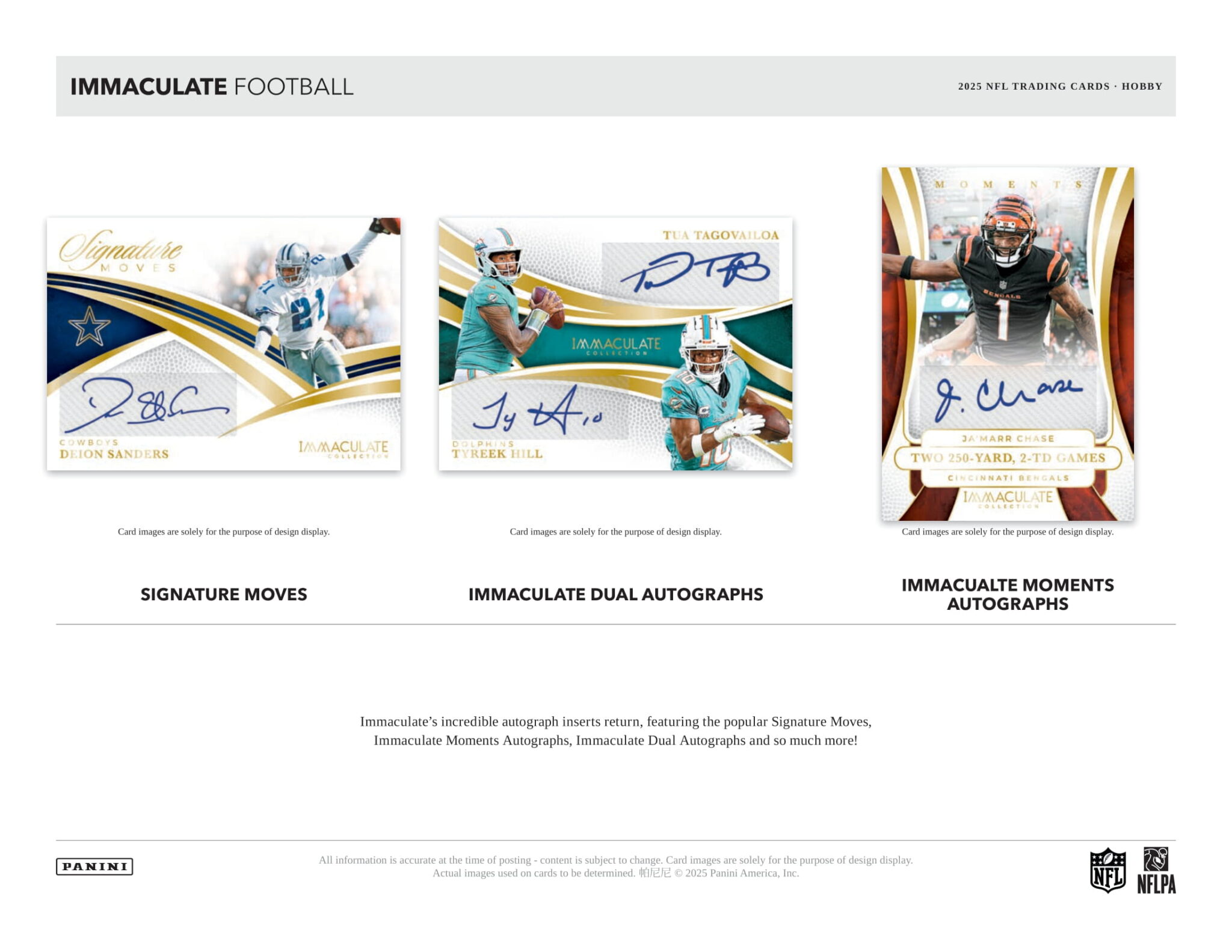 【製品情報】NFL 2025 PANINI IMMACULATE COLLECTION FOOTBALL HOBBY