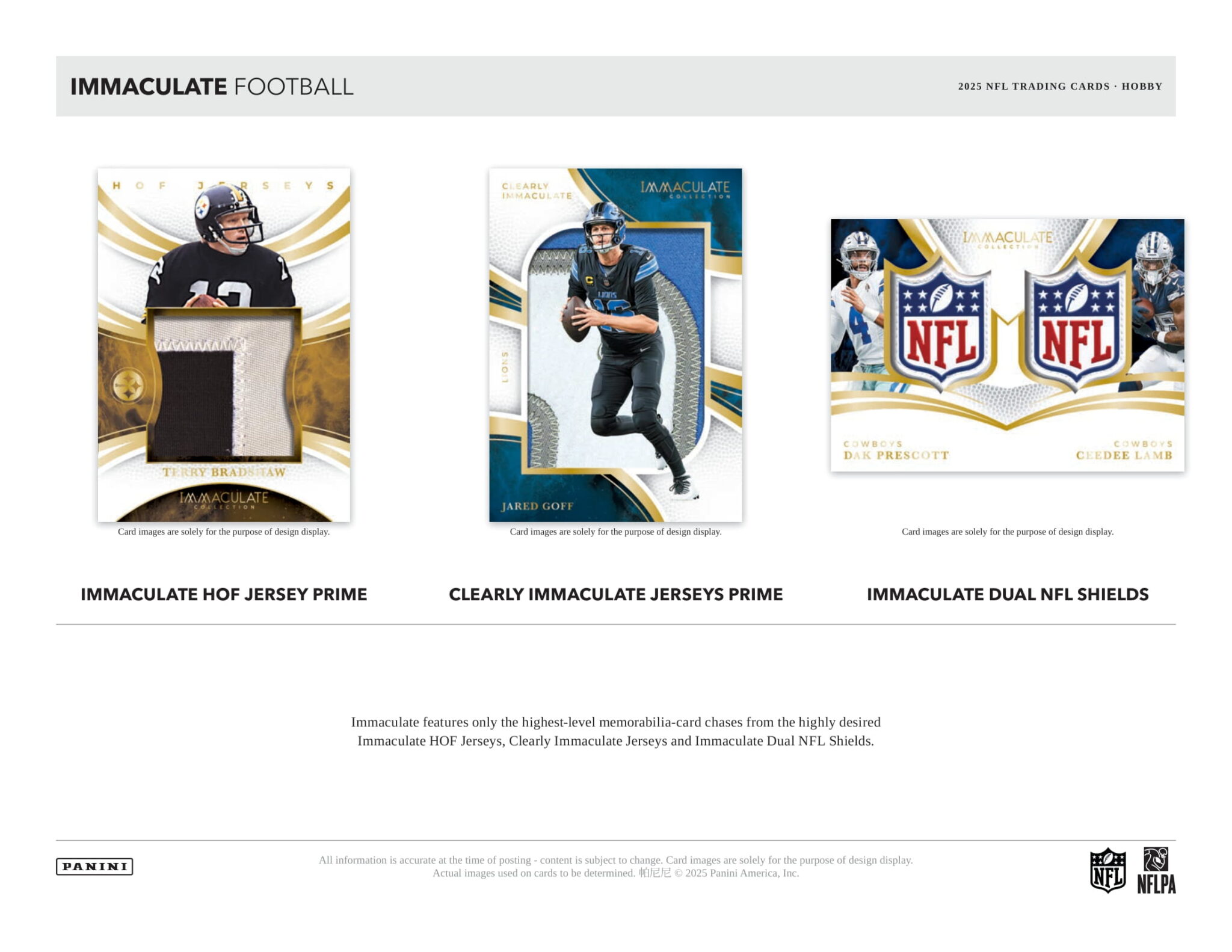 【製品情報】NFL 2025 PANINI IMMACULATE COLLECTION FOOTBALL HOBBY