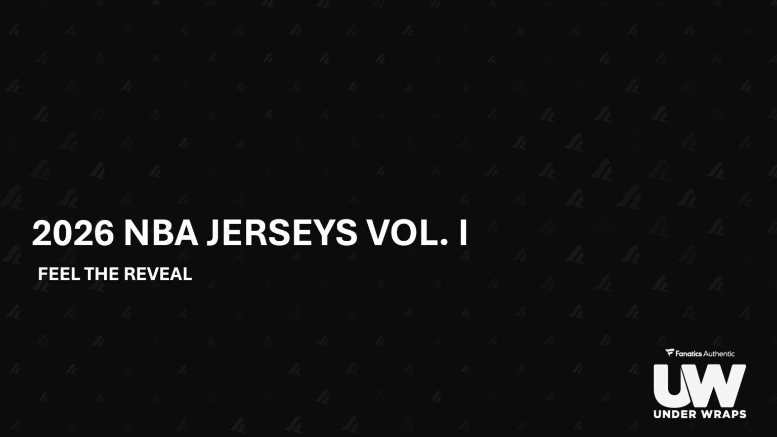 【製品情報】2026 FANATICS UNDER WRAPS NBA JERSEYS VOLUME I